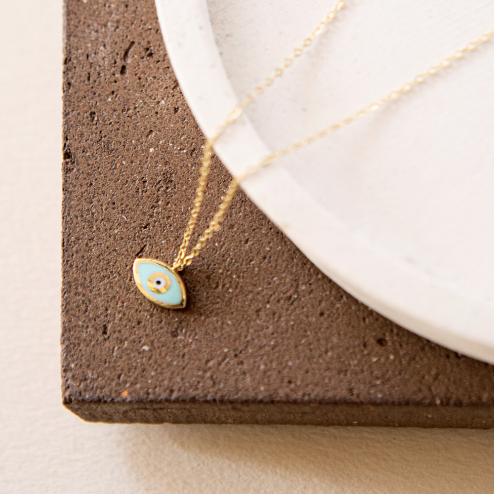 Turquoise Evil Eye Necklace – Sparkling Wishes