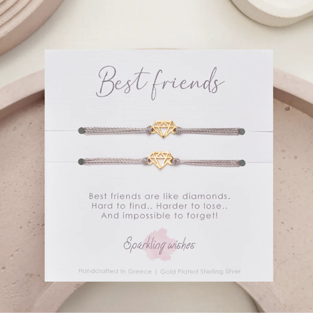 Best Friends Matching Bracelets Set – Sparkling Wishes